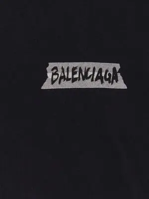 Balenciaga Used Effect Cotton T-shirt - Multicolor