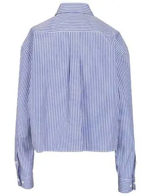 Miu Miu Poplin Shirt With Logo
