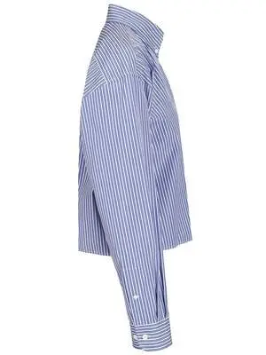 Miu Miu Poplin Shirt With Logo