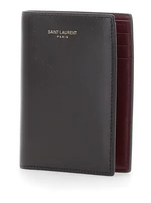 Saint Laurent Pelle Bicolor Wallet - Brown