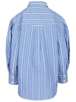 GANNI Striped Shirt - Blue