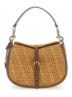 Etro Pony Medium' Beige Shoulder Bag With Adjustable And Removable Strap In Viscose - Cream