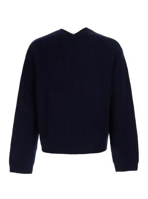 Saint Laurent Ribbed Wool Pullover - Multicolor