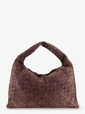 Bottega Veneta Hop Leather Shoulder Bag With Intrecciato Effect - Multicolor