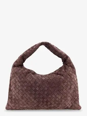 Bottega Veneta Hop Leather Shoulder Bag With Intrecciato Effect - Multicolor