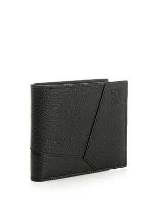 Loewe Puzzle Bifold Wallet In Grained Calfskin