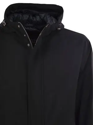 Herno Stretch Technical Fabric Hooded Padded Parka