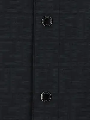 Fendi Tone On Tone Ff Motif Tech Fabric Jacket - Multicolor