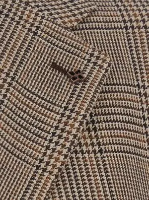 Tagliatore New York Wool Houndstooth Single-breasted Jacket - Multicolor