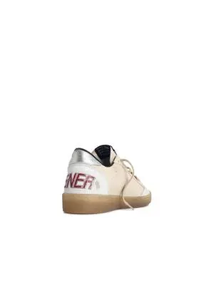 GOLDEN GOOSE Ball Star' Beige Leather Sneakers