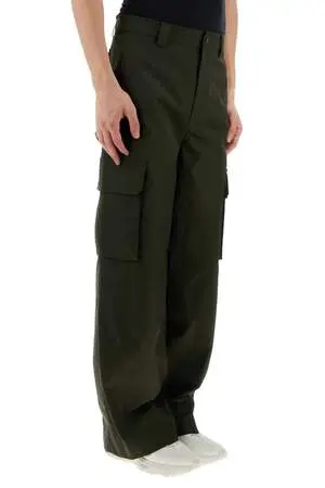 Valentino Garavani Olive Polyester Blend Cargo Pant