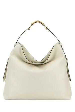 Gucci Leather Large Beatrix Shopping Bag - White