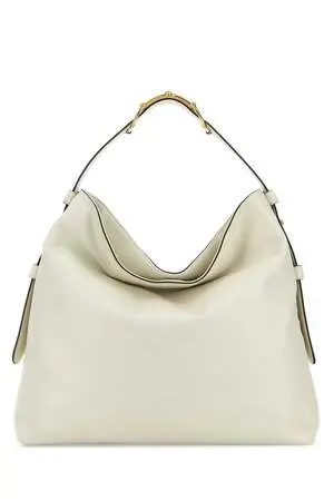 Gucci Leather Large Shopping Bag - White