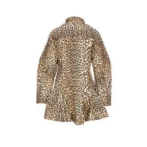 GANNI Leopard Shirt Dress