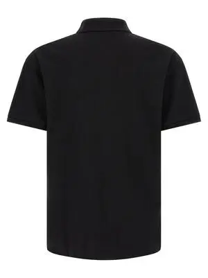 Palm Angels Logo Patch Polo Shirt - Black