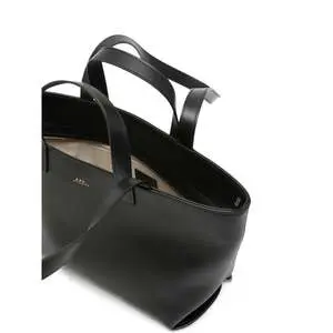 A.p.c. Leather Tote Bag - Black