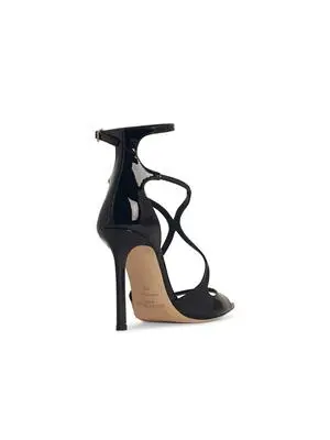 JIMMY CHOO Azia Sandals In Leather - Black