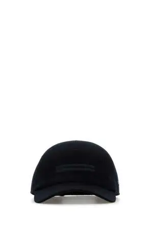 Zegna Midnight Cashmere Baseball Cap - Blue