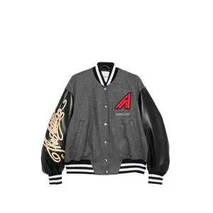 Attico Grey Jackets Bomber Jackets - Gray