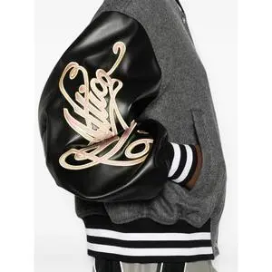 Attico Grey Jackets Bomber Jackets - Gray