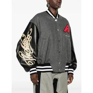 Attico Grey Jackets Bomber Jackets - Gray