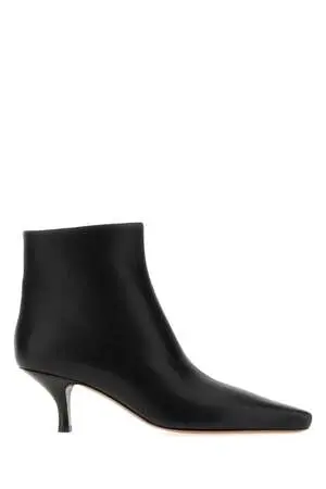 Paris Texas Paris Texas Women Black Leather Rose Ankle Boots Black
