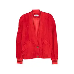 Versace Leather Jacket - Red