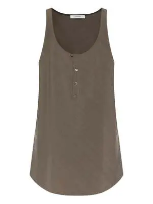 LEMAIRE Wide-neck Button-down Tank Top