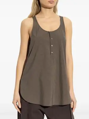 LEMAIRE Wide-neck Button-down Tank Top
