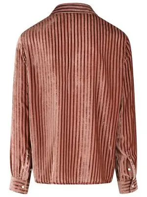 Amiri Viscose And Peach Silk Shirt