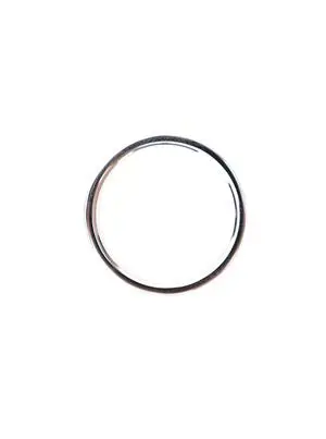 Fendi Silver Tone Ring With Lettering Engraving In Brass