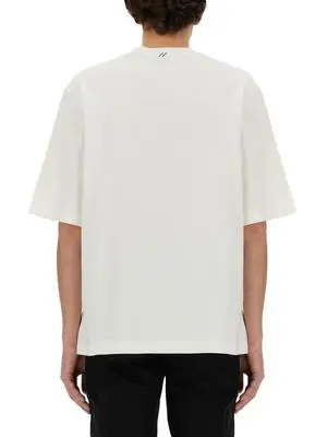 Burberry T-shir With Ekd Patch - White