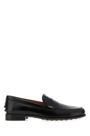 TOD'S Leather Loafers - Black
