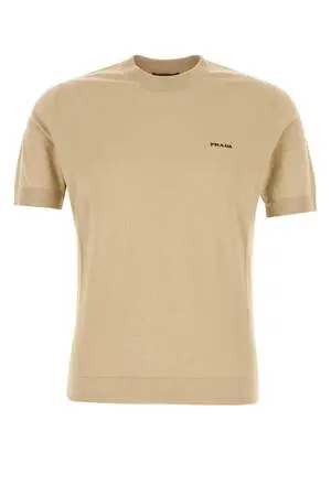 Prada Beige Cotton Sweater - Brown