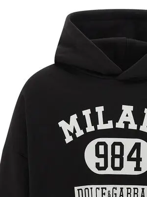 Dolce & Gabbana Flocked Print Hoodie