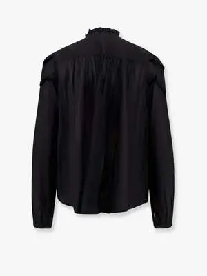 Isabel Marant Étoile Marant Christa Cotton And Viscose Shirt - Black