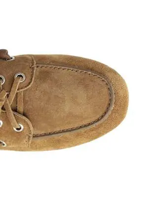 Miu Miu Deck” Suede Loafers