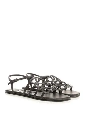 Loewe Petal Sandals - Brown