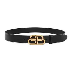 Balenciaga Bb Large Belt 35 - Black