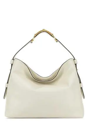 Gucci Leather Medium Beatrix Shopping Bag - White