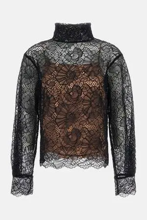 ROTATE BY BIRGER CHRISTENSEN Lace Long Sleeve Blouse - Multicolor