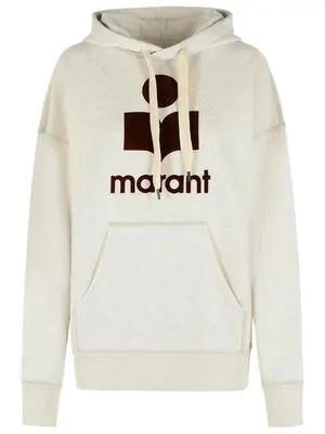 Isabel Marant Étoile Mansel' Sweatshirt In Ecru Cotton Blend - Cream