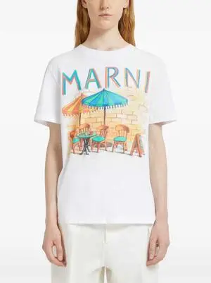 Marni Postcard Print T-shirt