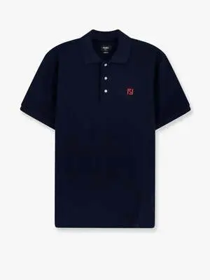 Fendi Cotton Polo Shirt - Blue