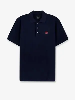Fendi Cotton Polo Shirt - Blue