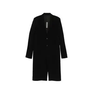 Rick Owens Coats Single Breasted Coats - Black