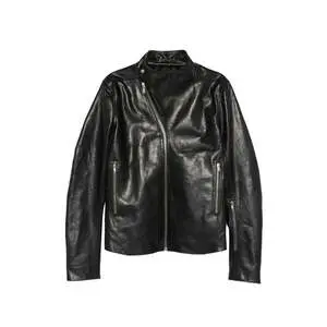 Rick Owens Jackets Leather Jackets - Black