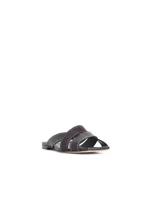 TOD'S Smooth And Suede Sandals - Brown
