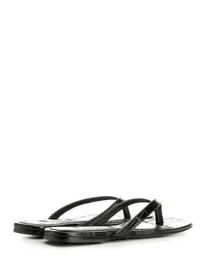 TOTEME Croco-embossed Flip Flops