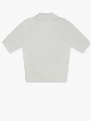 Givenchy Cropped Cotton And Silk Polo Shirt